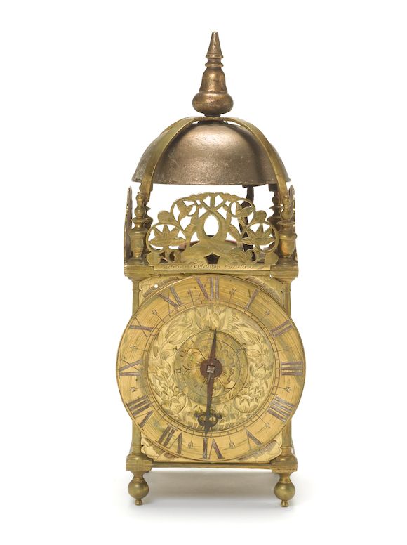 Bonhams : A third quarter of the 17th century lantern clock Signed to ...