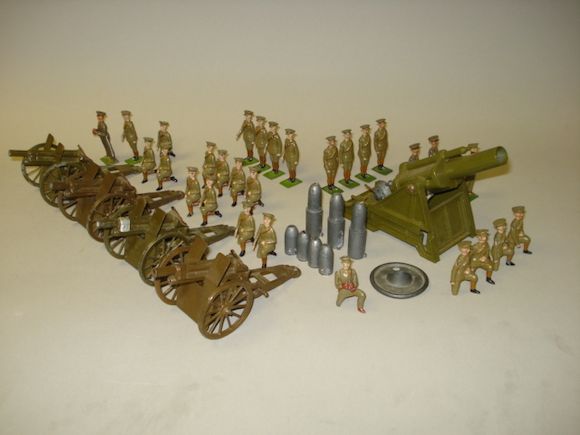 Bonhams : Britains set 1265, 18 inch Howitzer, Garrison mounting 35