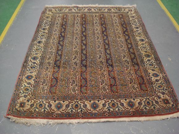 Bonhams : A Ghom rug Central Persia, 194cm x 139cm