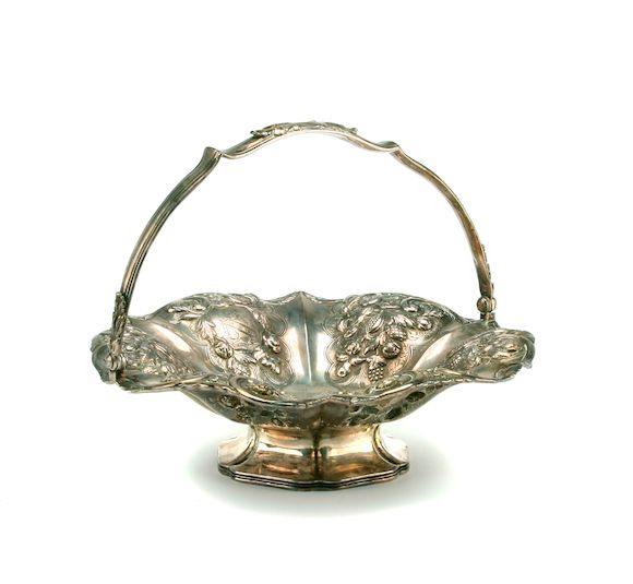 Bonhams : A William IV circular swing handle basket by Joseph & John ...