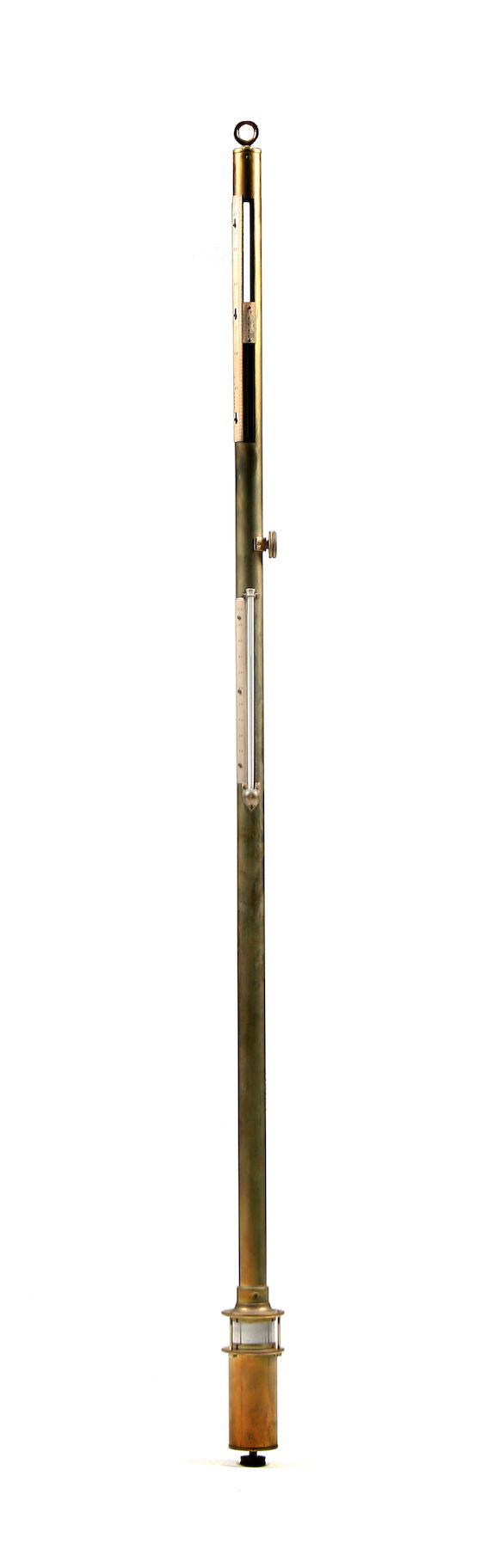 Bonhams : An American brass Fortin-type stick barometer (Henry?) J ...