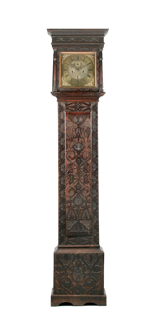 Bonhams An Early 18th Century Oak Cased Brass Dialled 8 Day Longcase
