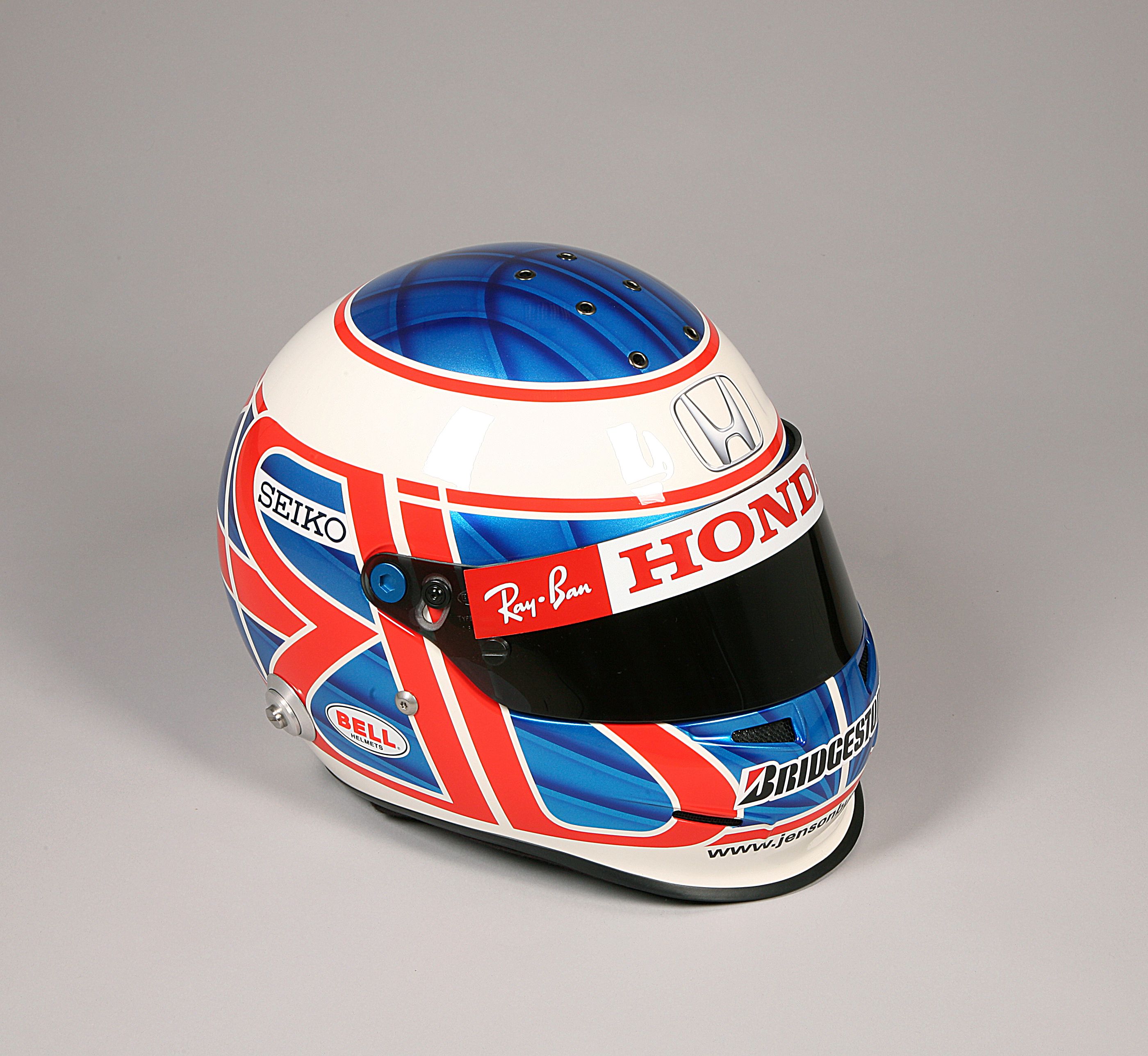 Bonhams Cars : A Jenson Button ‘show’ helmet by Bell,