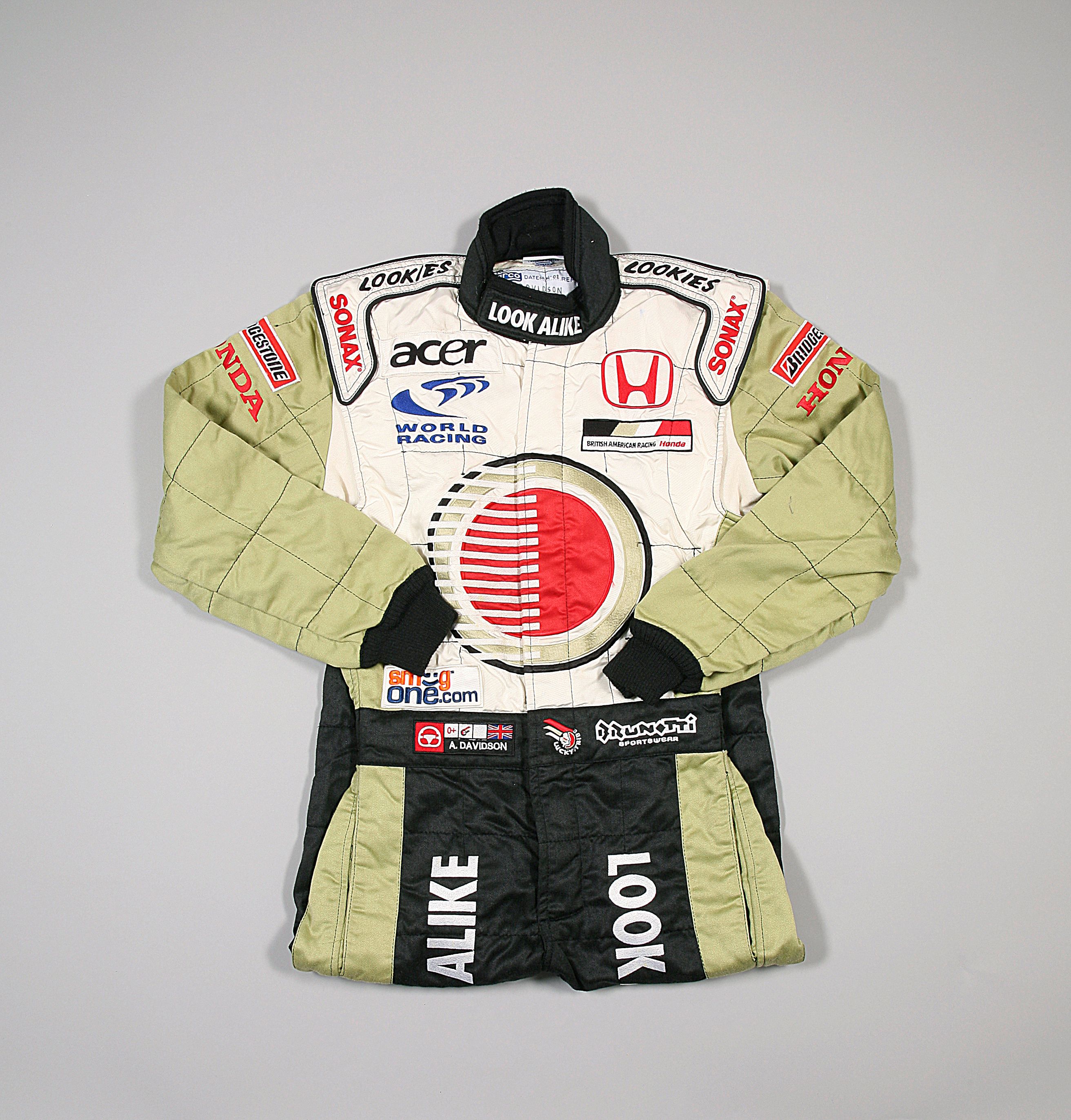 Bonhams Cars : A pair of Anthony Davidson’s BAR Honda team race ...