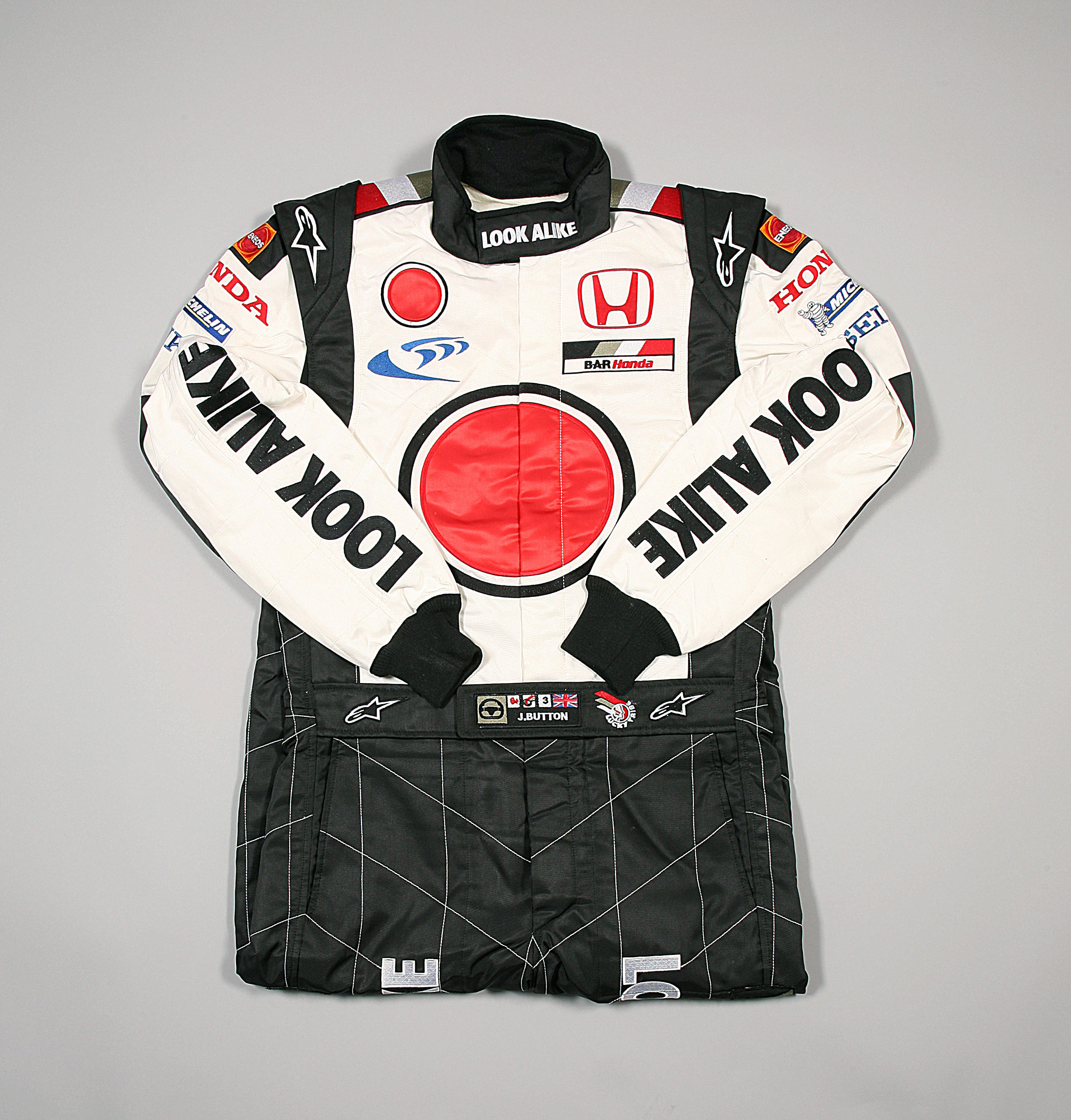 Bonhams Cars A Pair Of Jenson Buttons Bar Honda Team Race Overalls By Alpinestars 2005