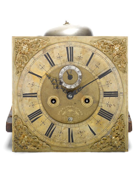 Bonhams : A late 17th century longcase clock movement and 11 inch dial ...