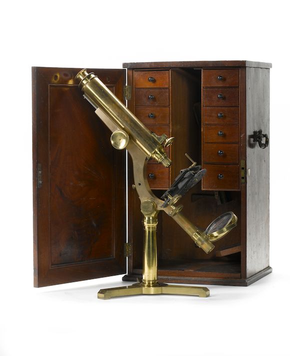Bonhams : An early James Smith compound monocular microscope, English ...
