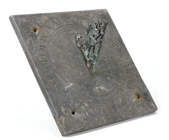 Bonhams : A slate sundial, English or Scottish, dated 1821,