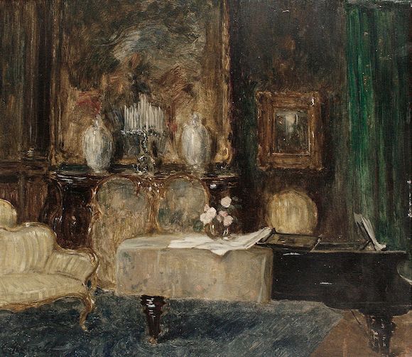 Bonhams : Carl Albrecht (German, 1862-1926) Interior scene