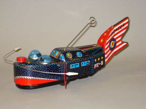 Bonhams : Yoshiya clockwork tinplate Space Whale