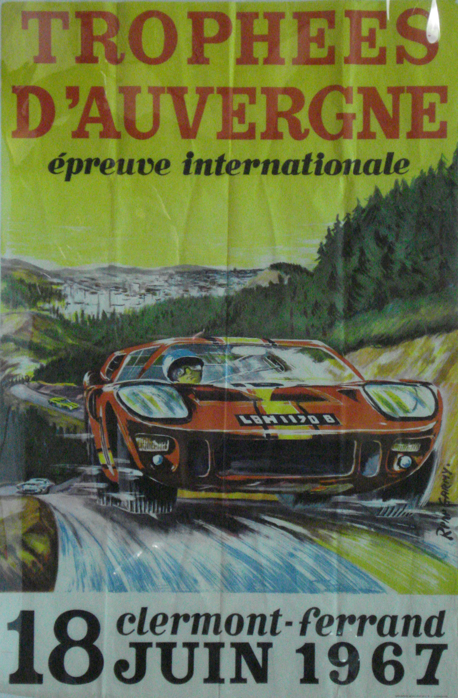 Bonhams Cars : Two original large format French motor racing posters,