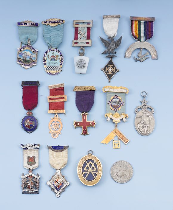Bonhams : Masonic Interest, an assortment of masonic medals including ...