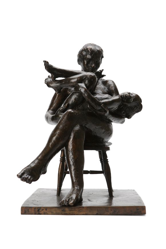 Bonhams : Vincent Butler RSA RGI (British, Born 1933)Mother and Child