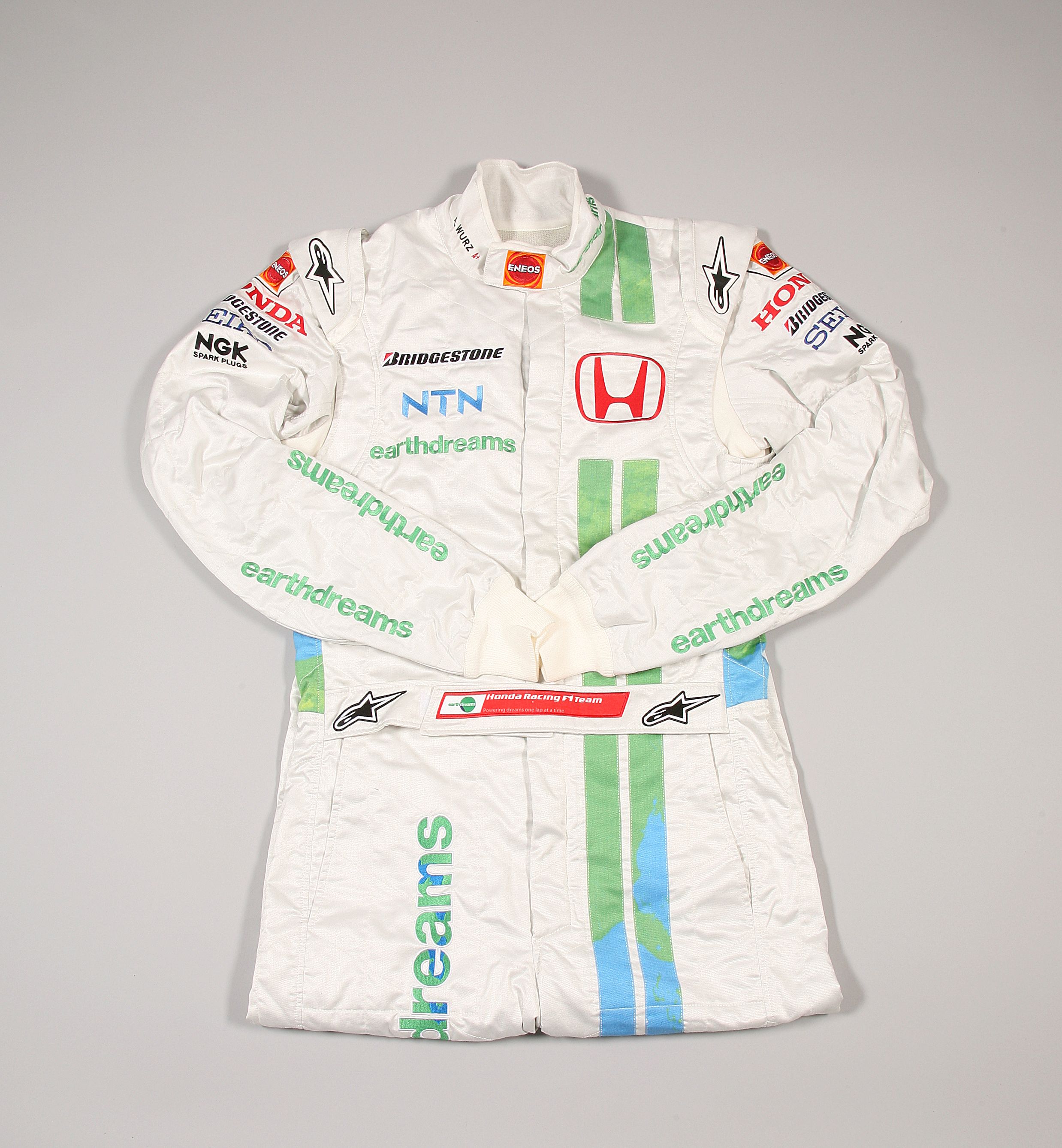 Bonhams Cars : A pair of Alex Wurz’s Honda 'earthdreams' race overalls ...