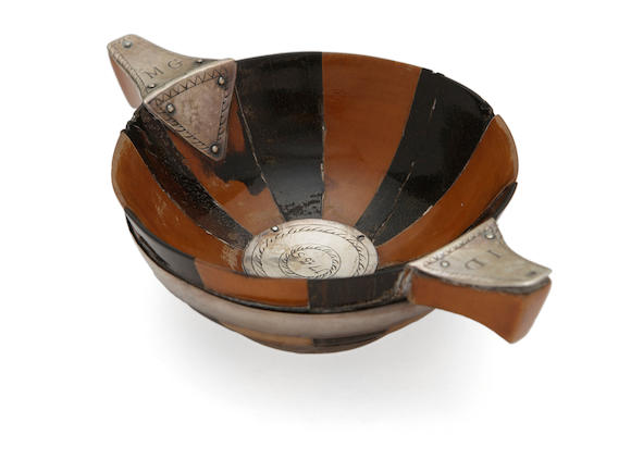 Bonhams An Early 18th Century Silver Mounted Quaich