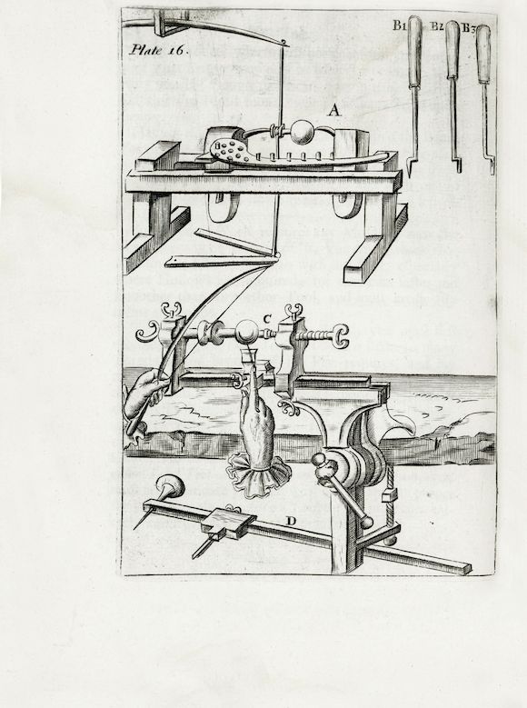Bonhams : MOXON (JOSEPH) Mechanick Exercises: Or, The Doctrine of Handy ...