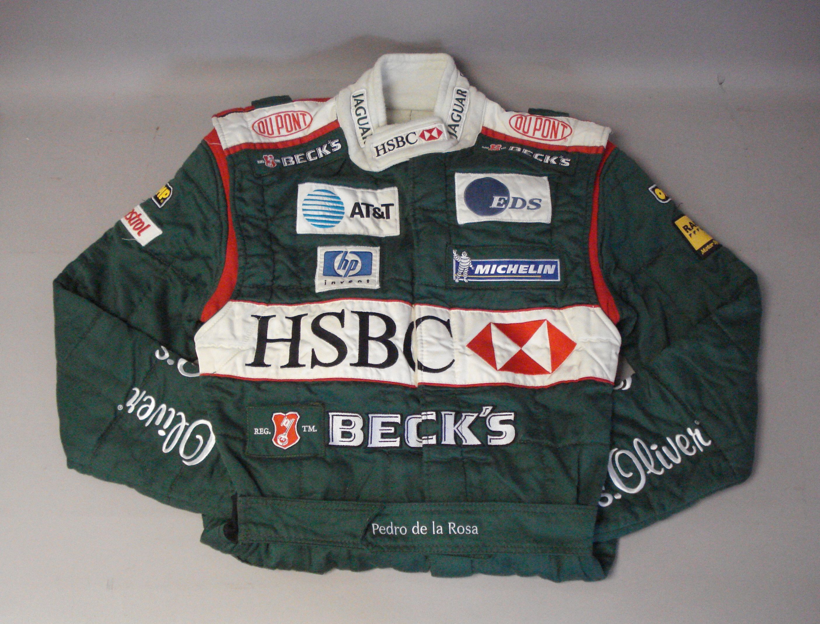 Bonhams Cars : A pair of Pedro De La Rosa's Jaguar Formula 1 Team ...