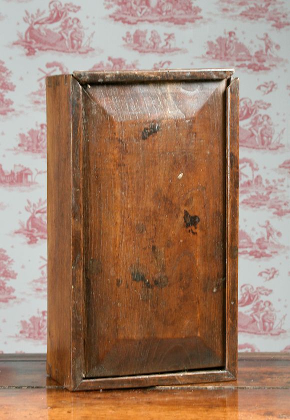 Bonhams : An early 19th century elm candle-box