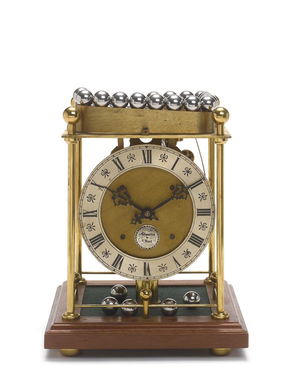 Bonhams : A late 20th century spherical weight timepiece Thwaites ...