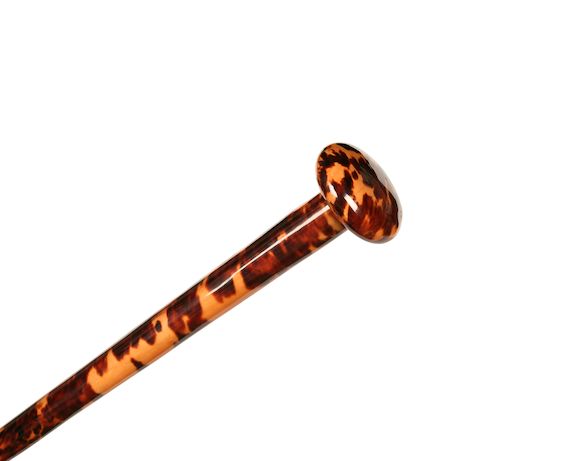 Bonhams : A late 19th century tortoiseshell parasol handle now mounted ...