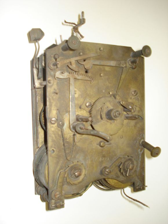 Bonhams : A 19th century twin fusee clock movement Handley & Moore ...