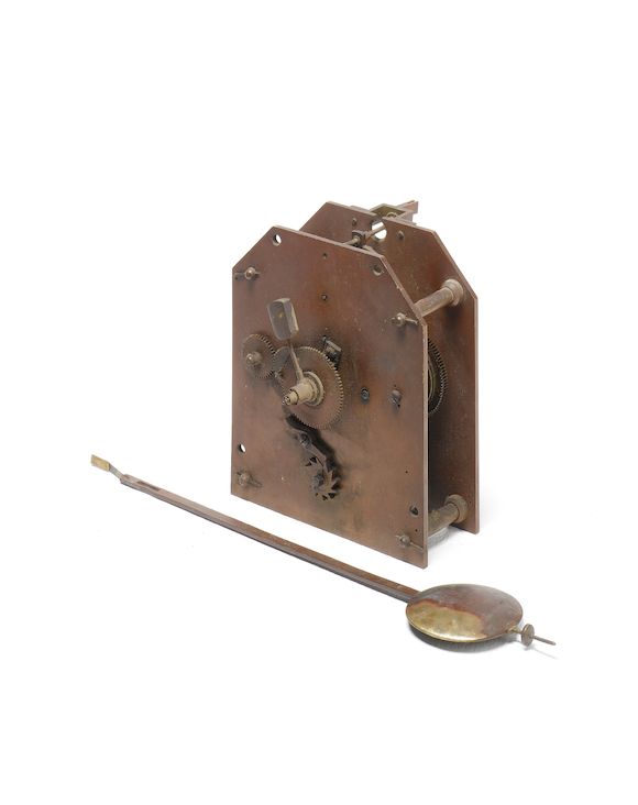 Bonhams : A late 19th century spring-driven turret clock movement Unsigned