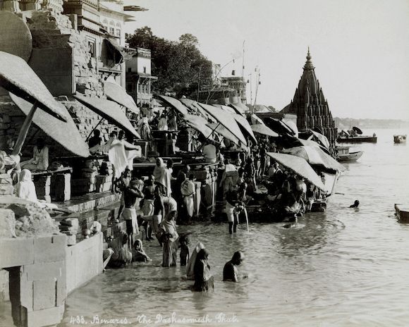 Bonhams : BENARES Five views of Benares (Varanasi) by Samuel Bourne and ...