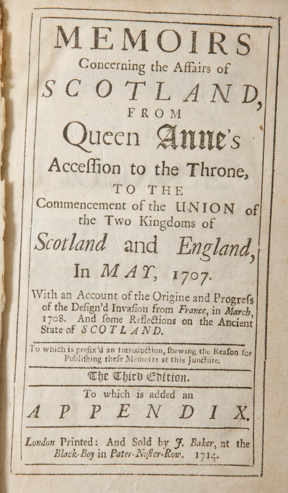 Bonhams : ARNOT (HUGO) The History of Edinburgh