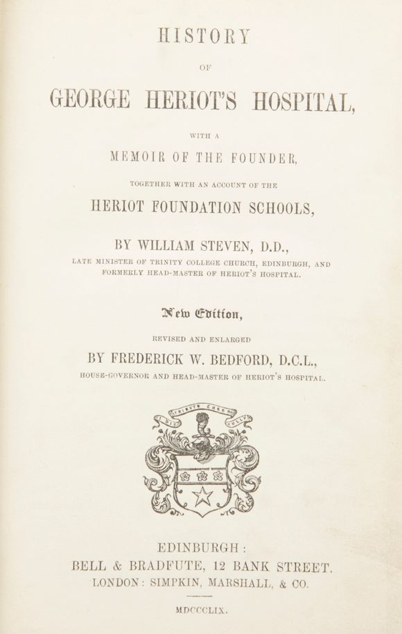 Bonhams : ARNOT (HUGO) The History of Edinburgh