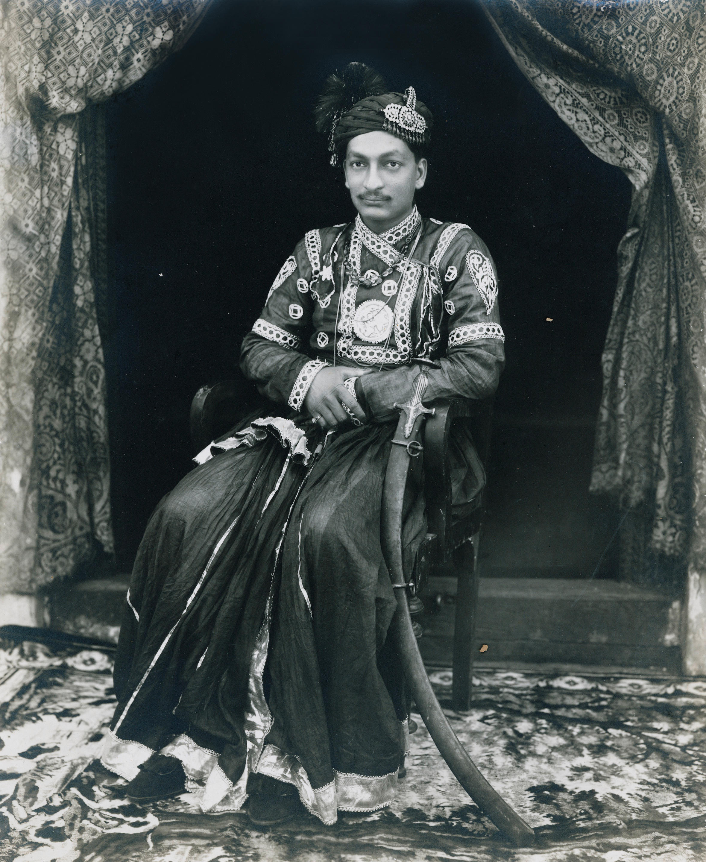 Bonhams Baroda Jammu And Kashmir Three Portraits Two Tentatively
