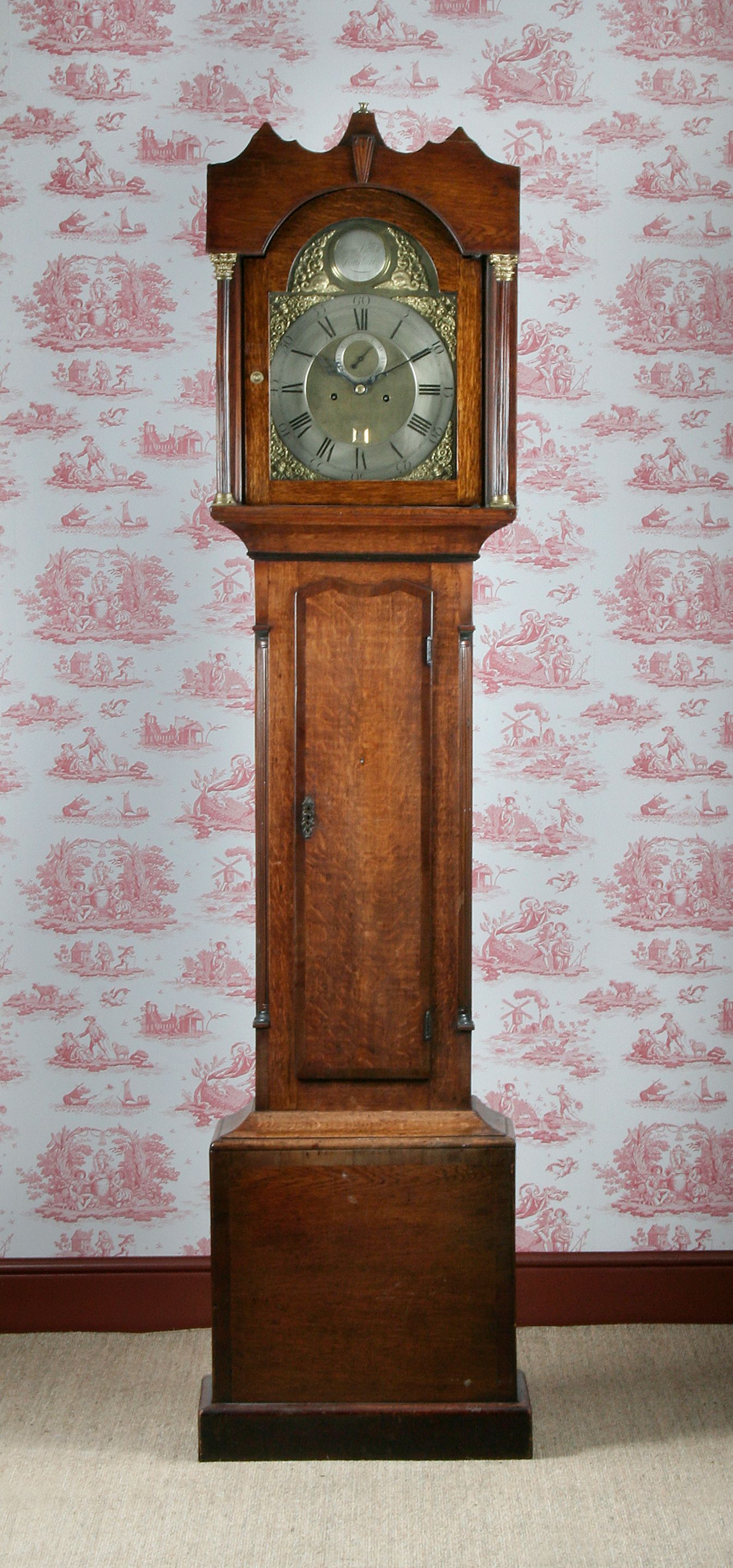 A late Baroque longcase clock by William Barrow, clockmaker in London ...