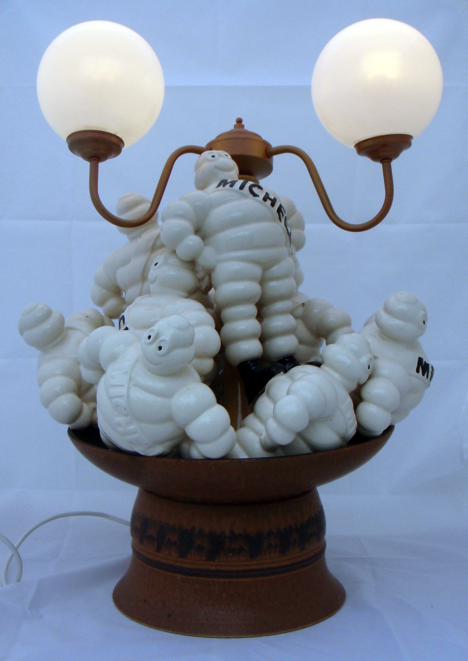 Bonhams Cars : M.Bibendum Table Lamp, ceramic,