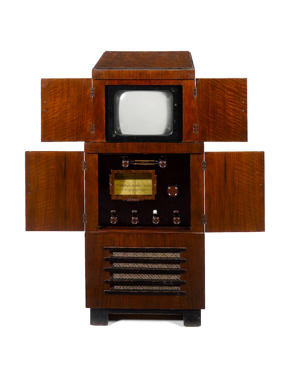 Bonhams : A Cossor television and wireless console, type 137T, 1936 ...