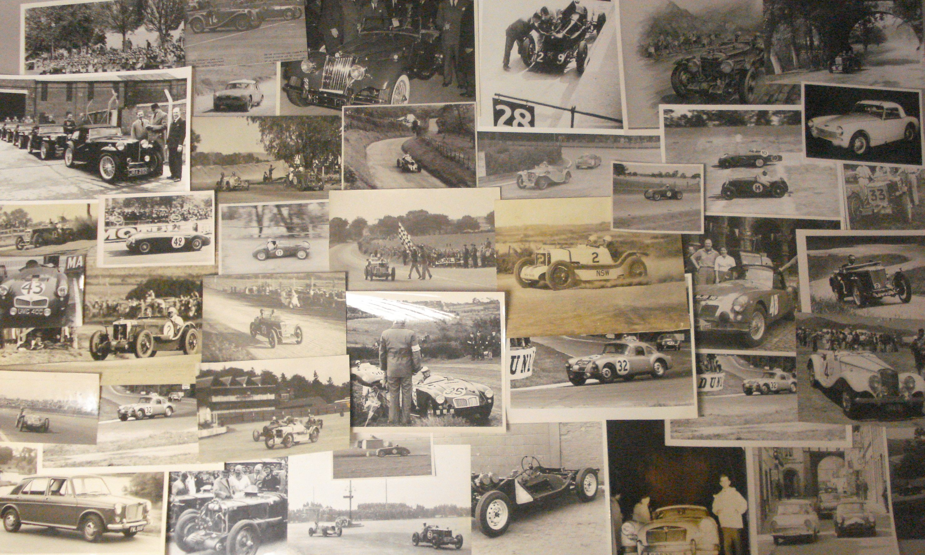 Bonhams Cars : A lot of photographs depicting MG competition cars,