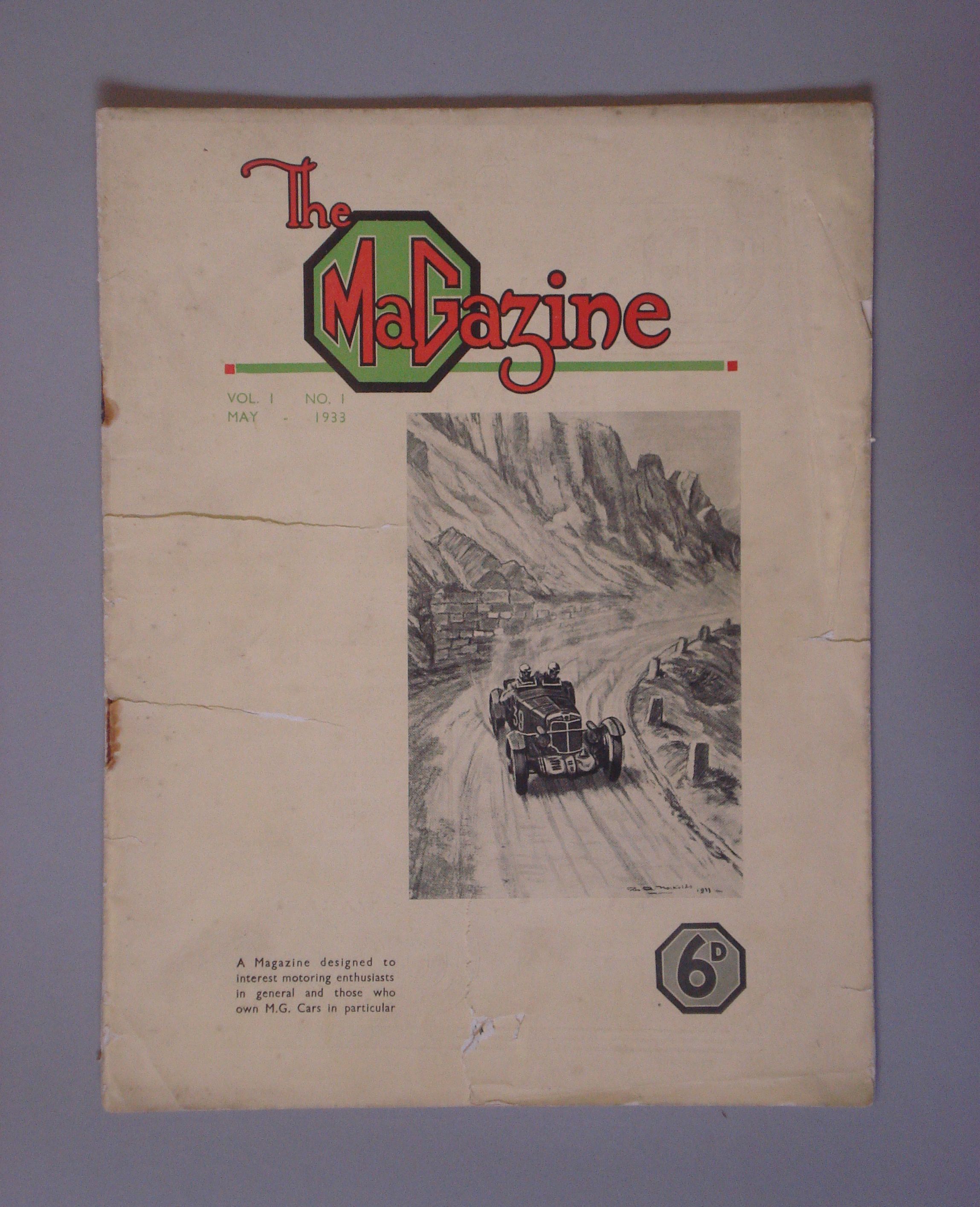 Bonhams Cars : A copy of the MG Magazine Issue Number 1, 1933,