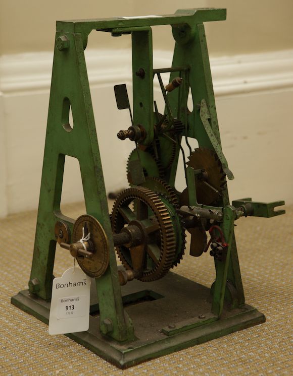 Bonhams : A turret clock movement by James Ritchie and Son, Edinburgh