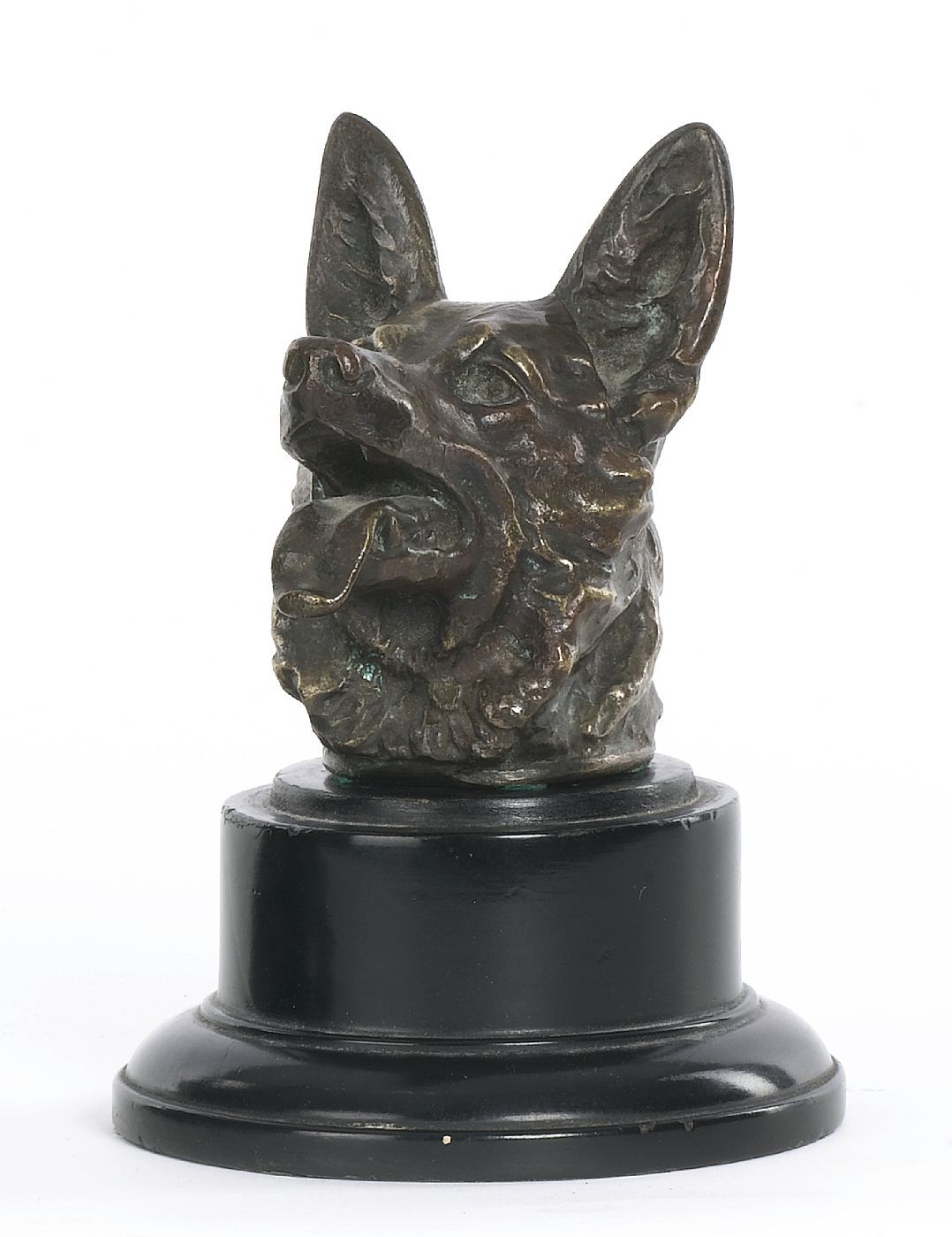 Bonhams Cars : An Alsatian dogs head mascot by E.Bregeon,