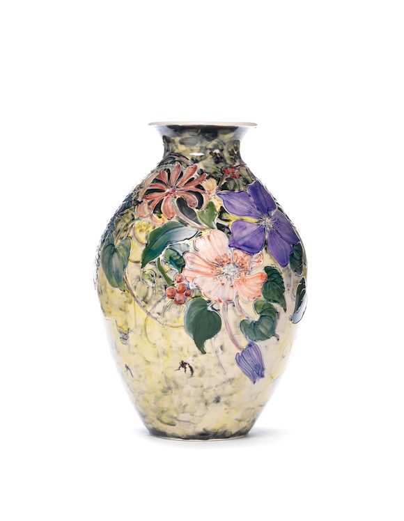 Bonhams : Jonathan Cox 'Summer' a large tube-lined Vase, 2009