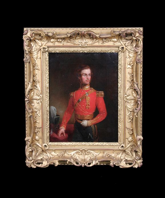 Bonhams : Ambrosini Jerome (British) Portrait of an officer of the ...