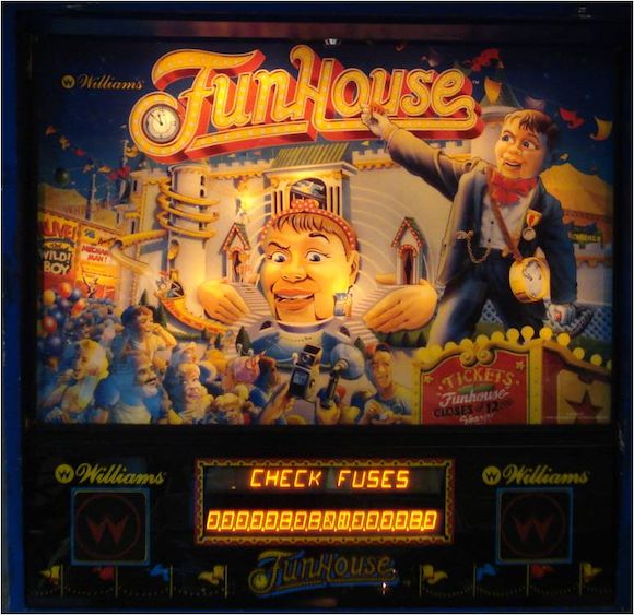 Bonhams : A Williams pinball machine, The Fun House, 1990,