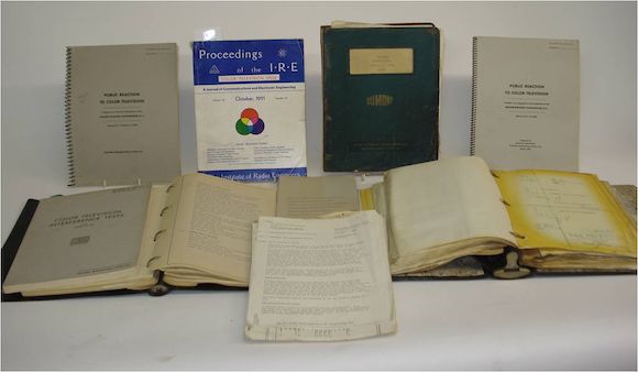 Bonhams : CBS colour television reports, documents and letters, 1951 ...