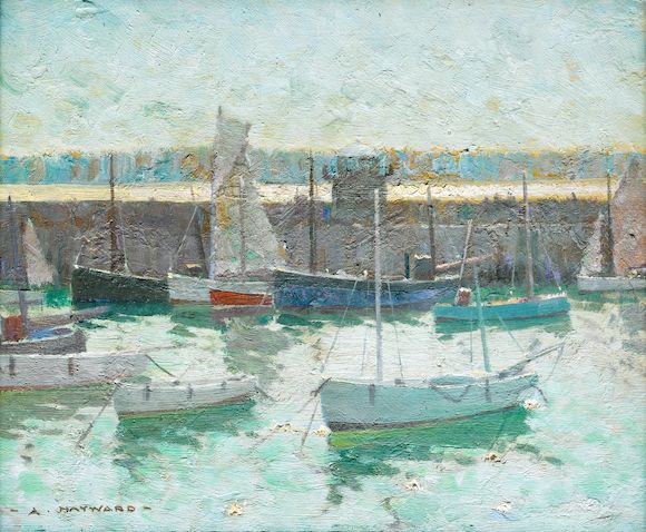 Bonhams : Arthur Hayward (British, 1889-1970) High Tide at Smeatons ...