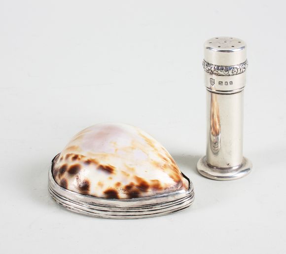 Bonhams : A late 18th/early 19th century mounted shell snuff box ...