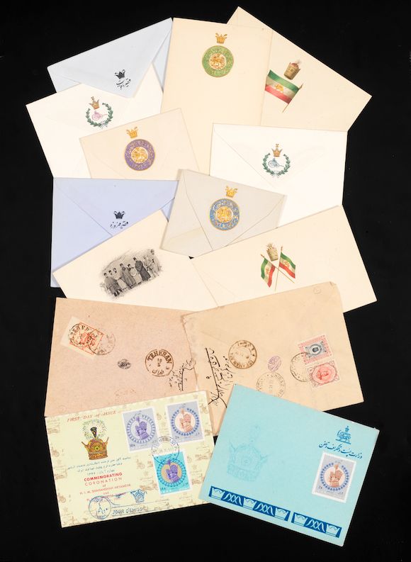 Bonhams : A large collection of Qajar and Pahlavi stamps, first covers ...