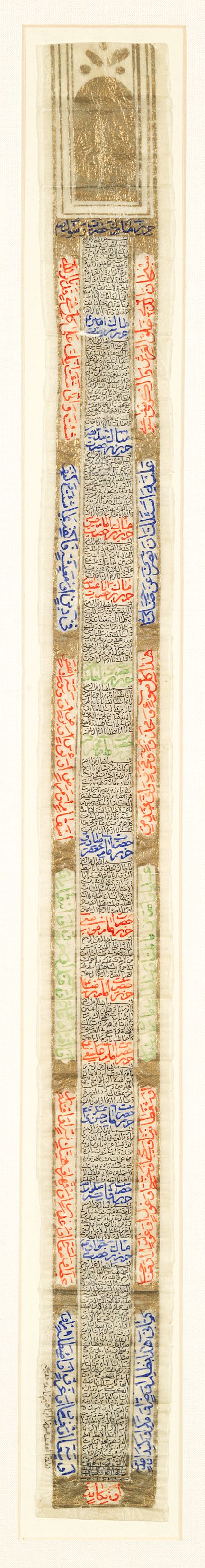 Bonhams : An illuminated talismanic scroll, made for a certain Mirza ...