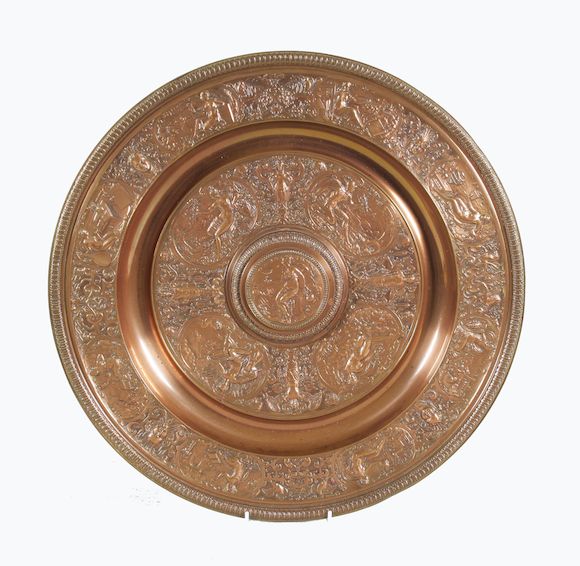 Bonhams : A circa 1900 Continental classical design copper finish brass ...