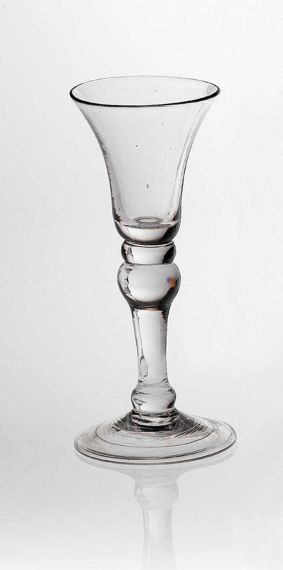Bonhams A Baluster Wine Glass Circa 1740