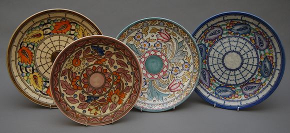 Bonhams : A group of four Charlotte Rhead plates