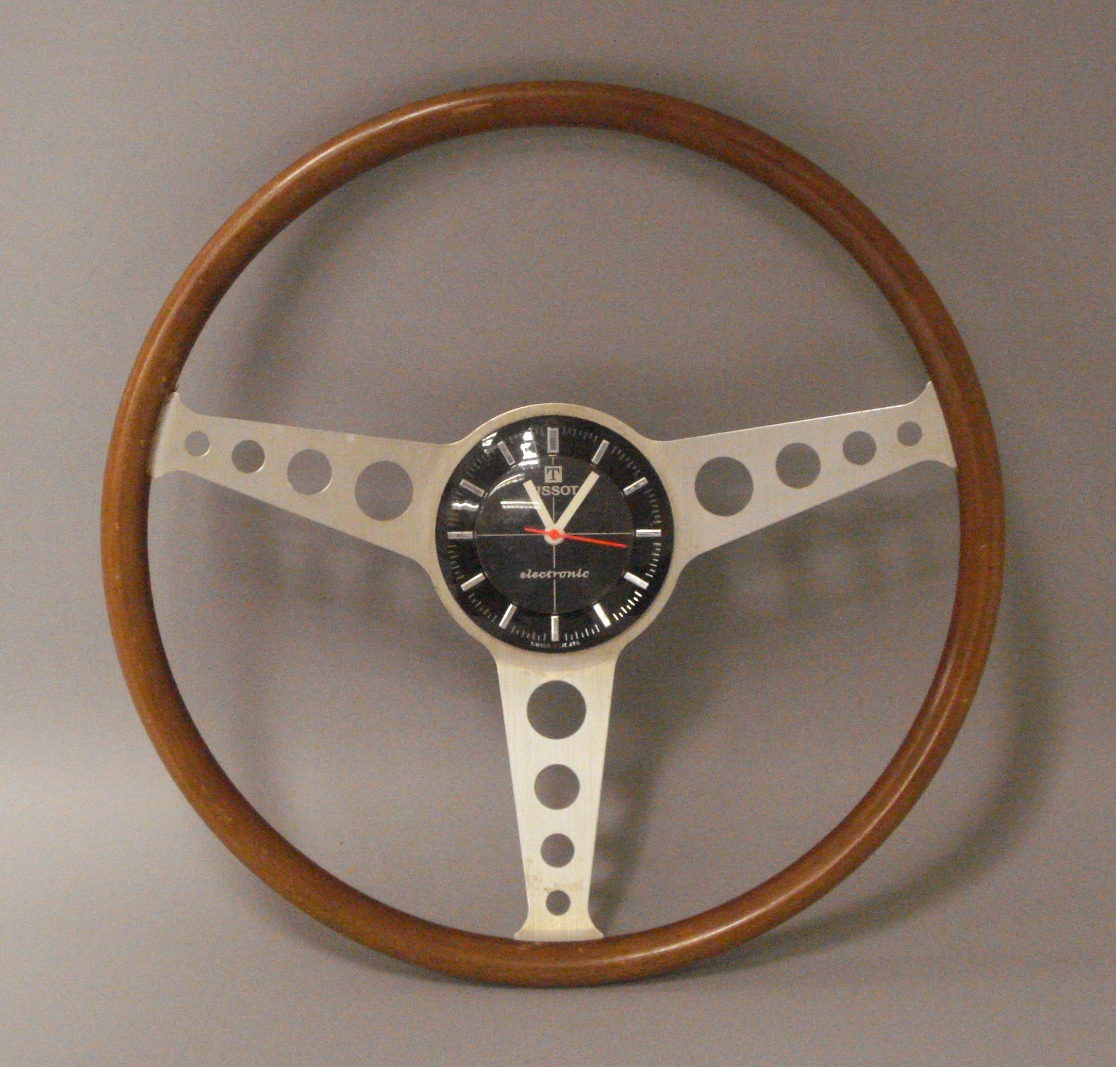 Bonhams Cars : An original 'Tissot Electronic' wall clock in the form ...