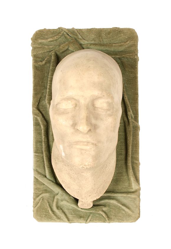 Bonhams : A painted plaster cast of Napoleon's death mask after that ...